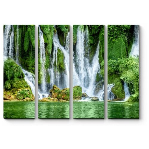 Модульная картина Водопад Кравице 80x60