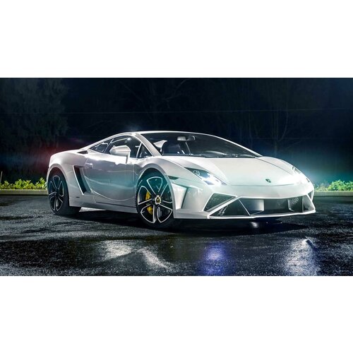 Картина на холсте 60x110 Альянс Лес "Lamborghini Gallardo 2013" на подрамнике / интерьер/ декор