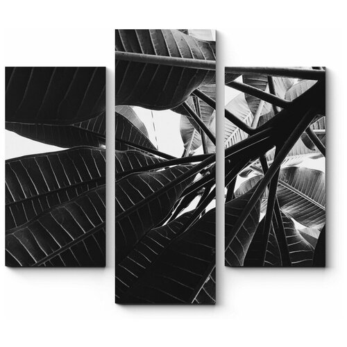 Модульная картина Скрываясь в тени растений 120x108