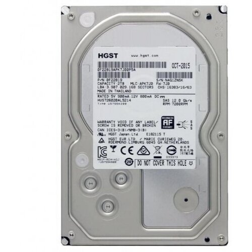 Жесткий диск HGST 0F22819 2Tb 7200 SAS 3,5" HDD