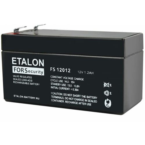 Аккумулятор FS 12В 1,2Ач (FS 12012) | код.100-12/012S | Etalon battery (20шт. в упак.)