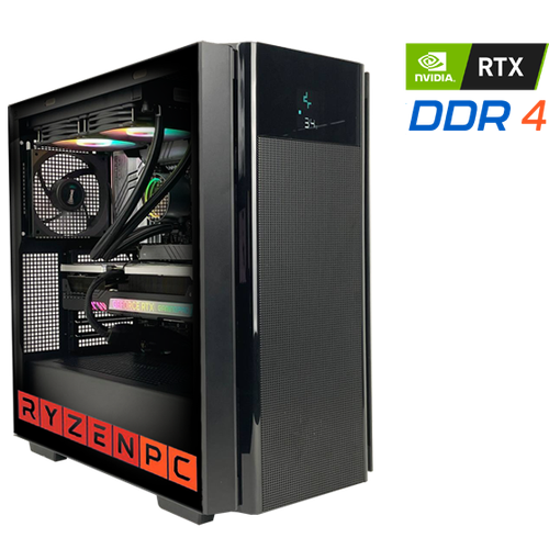 Настольный компьютер RyzenPC GAME 83501694 (AMD Ryzen 5 5600X 3.7 ГГц, AMD B550, 16 DDR4, SSD: 1000 Гб, HDD: 1000 Гб, NVIDIA GeForce RTX 3060 12 Гб, WI-FI, Без привода, 650 Вт, Deepcool CH510 Mesh Digital, ОС не установлена)