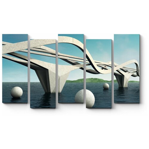 Модульная картина Пластичный мост 160x92
