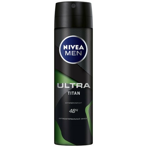 Антиперспирант-спрей мужской NIVEA Men Ultra Titan, 150мл, Германия, 150 мл