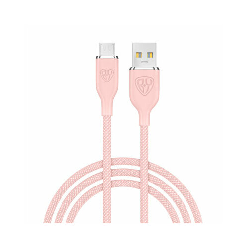 By кабель для зарядки elite micro usb, 3а, 1м, быстрая зарядка qc3.0, 100см, розовый