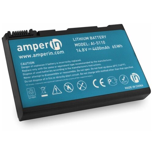 Аккумуляторная батарея Amperin для ноутбука Acer Aspire 3690/5110/5680 14.8V 4400mAh (65Wh) AI-5110
