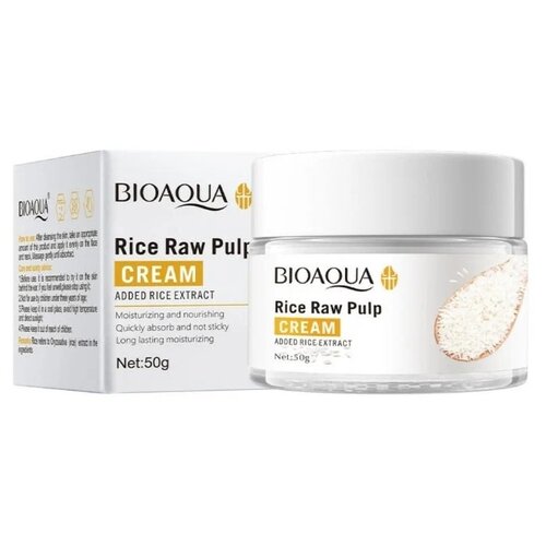 BioAqua Rice Raw Pulp Cream Крем для лица с экстрактом риса, 50 мл