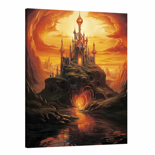 Интерьерная картина 50х70 "Сказочный замок"