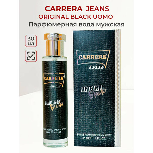 Парфюмерная вода мужская CARRERA Jeans ORIGINAL BLACK UOMO 30мл Карера итальянские духи мужские парфюм для мужчин в подарок