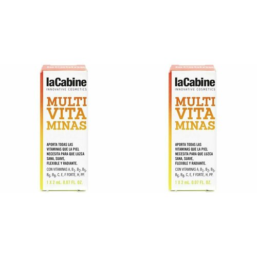 LaCabine Концентрированная сыворотка в ампулах Multivitamines Ampoules, с 11 витаминами, 1х2 мл, 2 уп