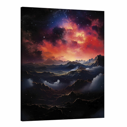 Интерьерная картина 50х70 "Звездные Потоки"