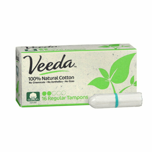 Тампоны из натурального хлопка без аппликатора Regular Tampons