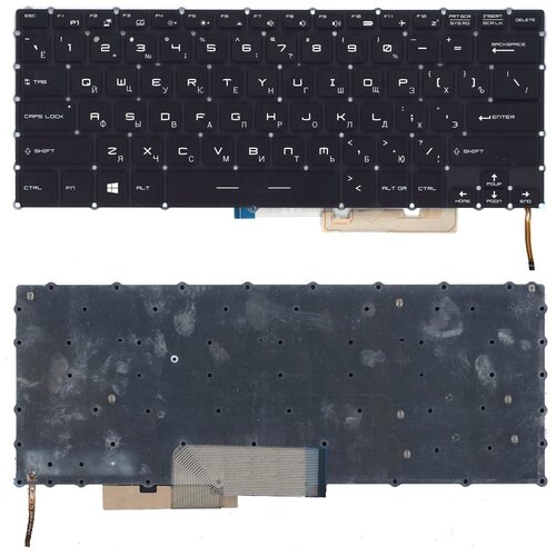 Клавиатура для ноутбука MSI GS32 GS30 GS43 GS40 черная с подсветкой
