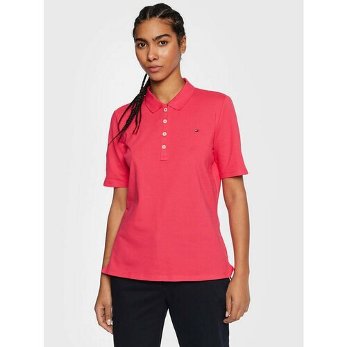 Поло TOMMY HILFIGER, размер XS [INT], розовый