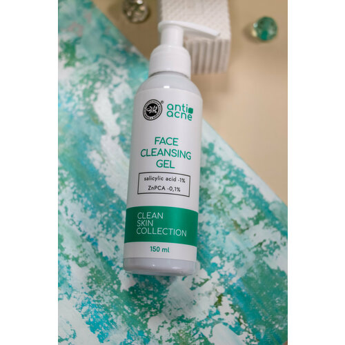 Очищающий гель для умывания anti-acne с салициловой кислотой и цинком для жирной и проблемной кожи