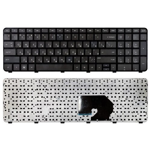 Клавиатура для ноутбука HP Pavilion dv7-6184ca черная с рамкой