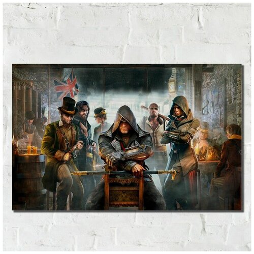 Картина интерьерная на дереве игра Assassin's Creed Syndicate (Ассасин Крид Синдикат) - 11402