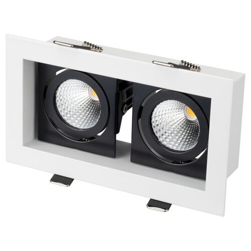 Arlight Светильник CL-KARDAN-S180x102-2x9W Day (WH-BK, 38 deg)