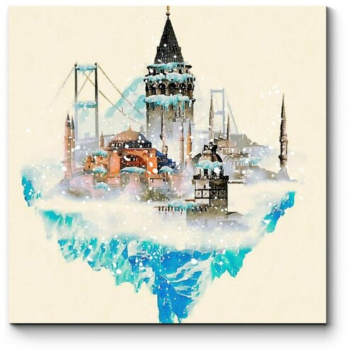 Модульная картина Привет из зимнего Стамбула20x20