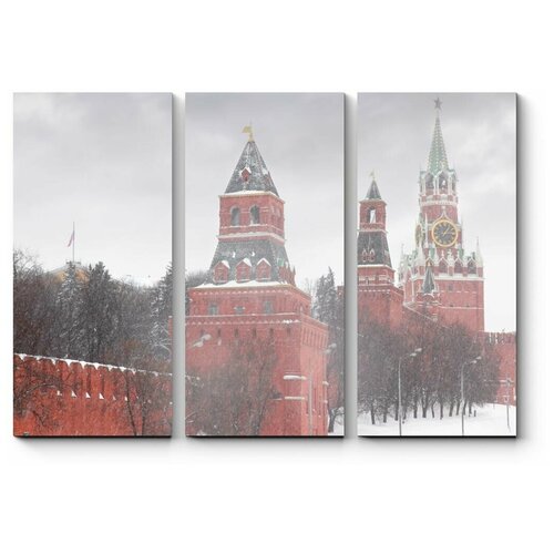 Модульная картина Зимняя Москва80x57