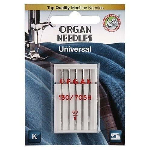 Игла/иглы Organ Universal 60, серебристый , 5 шт.