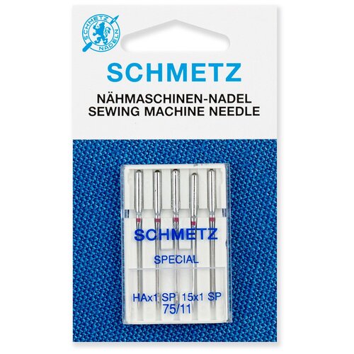 Игла/иглы Schmetz Super Stretch Special 130/705 НAx1 SP 75/11, серебристый, 5 шт.