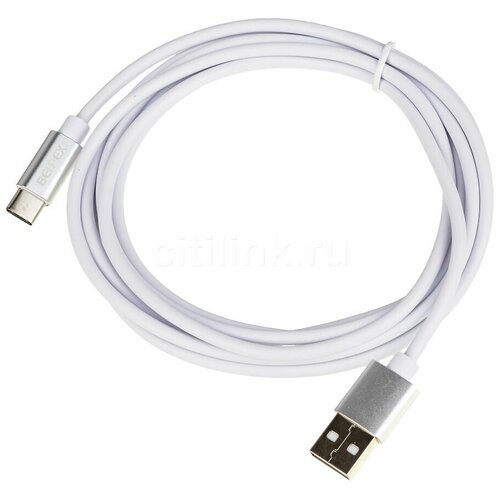 Кабель USB Type-C (m) - USB (m), 2м, 2.4A, белый