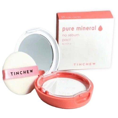 Tinchew Матирующая пудра Pure Mineral No Sebum Pact прозрачный 8 г