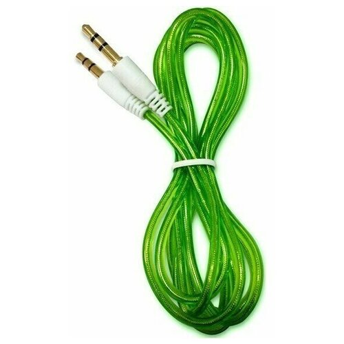 Кабель 3.5 Jack (M) - 3.5 Jack (M), 1.5м, CBR Shine Green