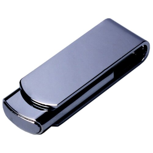 Флешка с поворотным механизмом (32 Гб / GB USB 2.0 Серебро/Silver 235)