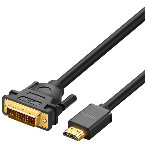 Кабель Ugreen HDMI - DVI-D (24+1), 30 AWG, OD 7.3 мм, 1080@60ц, 5 м (10137)