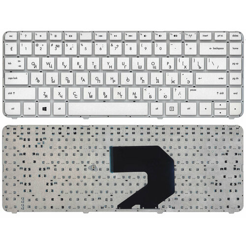 Клавиатура для ноутбука HP AER33U00230 белая без рамки