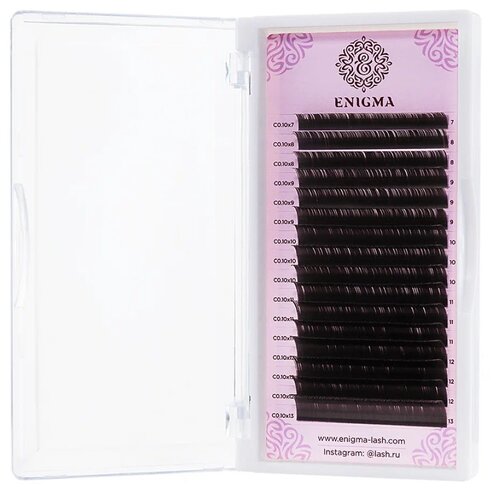 Ресницы Enigma цвет "Мокка" 0,07/M/11 mm (16 линий)