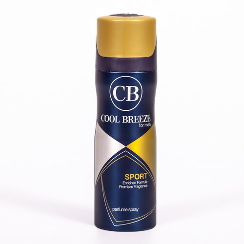Cool Breeze Дезодорант мужской спрей парфюмированный SPORT, 200мл