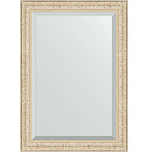 Зеркало с фацетом в багетной раме - старый гипс 82 mm (75х105 cm) (EVOFORM) BY 1292