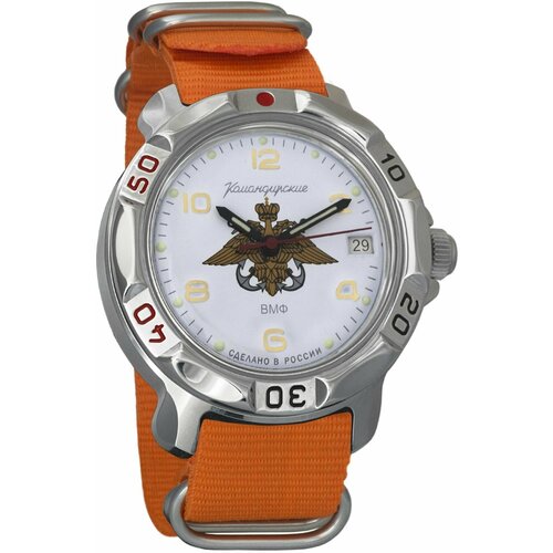 Наручные часы Восток Командирские механические Командирские 811829 orange, оранжевый