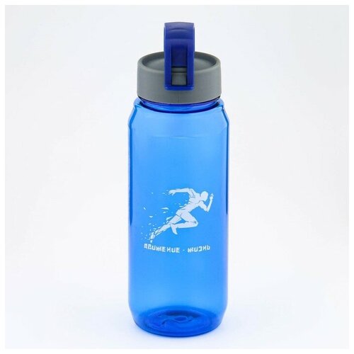 Бутылка для воды, 850 мл, "Заряд энергии", 23 х 7 см, синяя