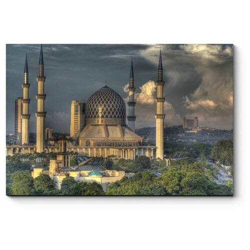 Модульная картина Голубая мечеть, Куала-Лумпур140x93