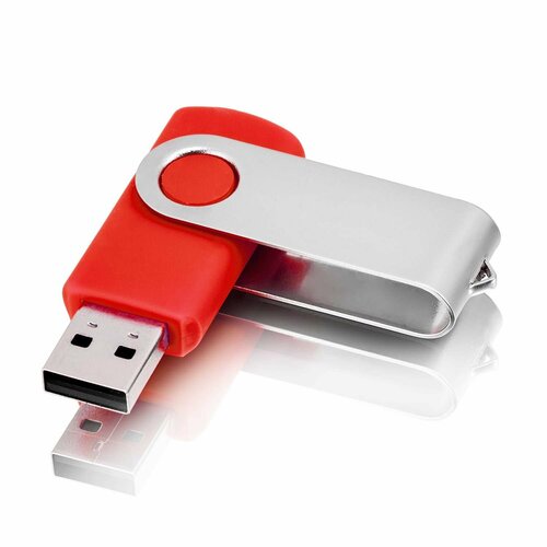 USB флешка, USB flash-накопитель, Флешка Twist, 64 Гб, красная, арт. F01 USB 2.0 5шт