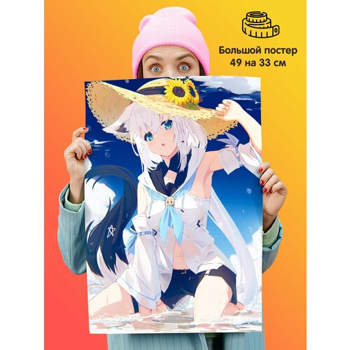 Постер плакат аниме Виртуальный ютубер