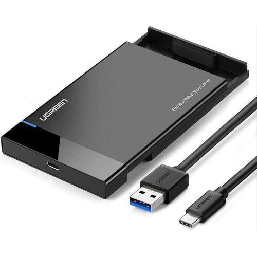 Бокс для накопителей UGREEN USB-C to 2.5" SATA Hard Drive Enclosure (6Gbps) US221 (50743)