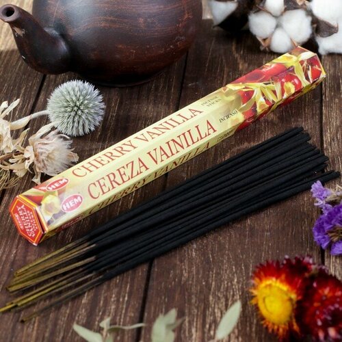 HEM Благовония "HEM Cherry Vanilla" (Ванильная вишня), шестигранник, 20 палочек
