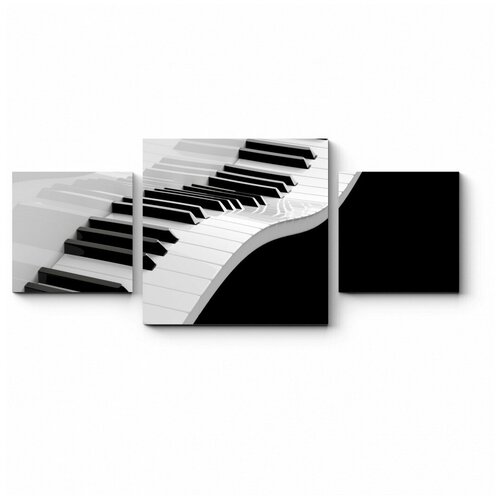 Модульная картина Черно-белая симфония 210x90