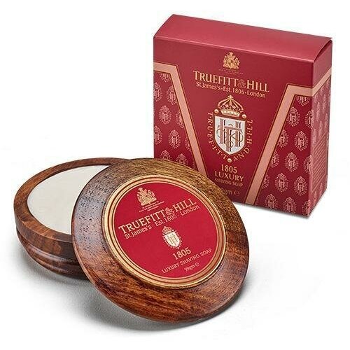 TRUEFITT & HILL Мыло для бритья Luxe 1805 в деревянной чаше 99 гр