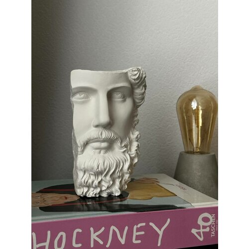 Статуэтка для интерьера, гипсовая голова мужчины, философ Платон