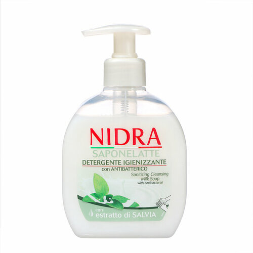 NIDRA Жидкое мыло-молочко Nidra очищающее "Антибактериальное", 300 мл