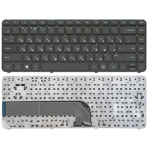 Клавиатура для ноутбука HP 0KN0-ZI2US21 русская, черная без рамки