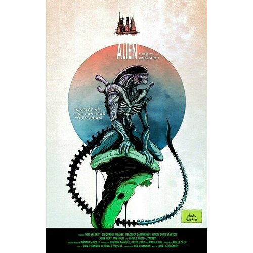 Плакат, постер на холсте Чужой (Alien), Ридли Скотт. Размер 21 х 30 см