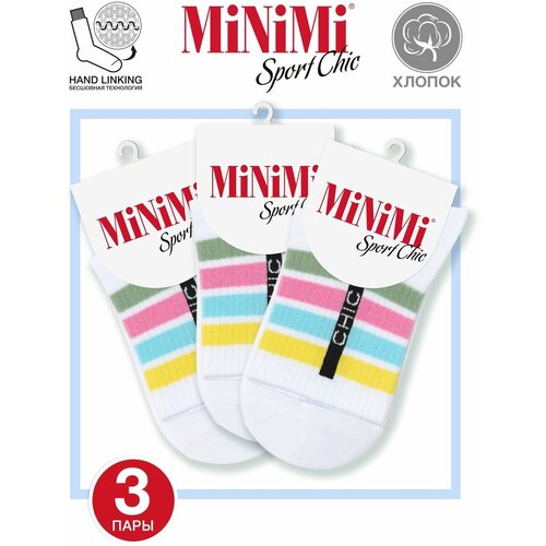 Носки MiNiMi, 3 пары, размер 35-38, белый