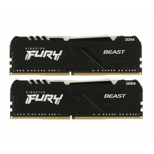 Оперативная память Kingston FURY Beast Black RGB KF432C16BBAK2/32 32 ГБ